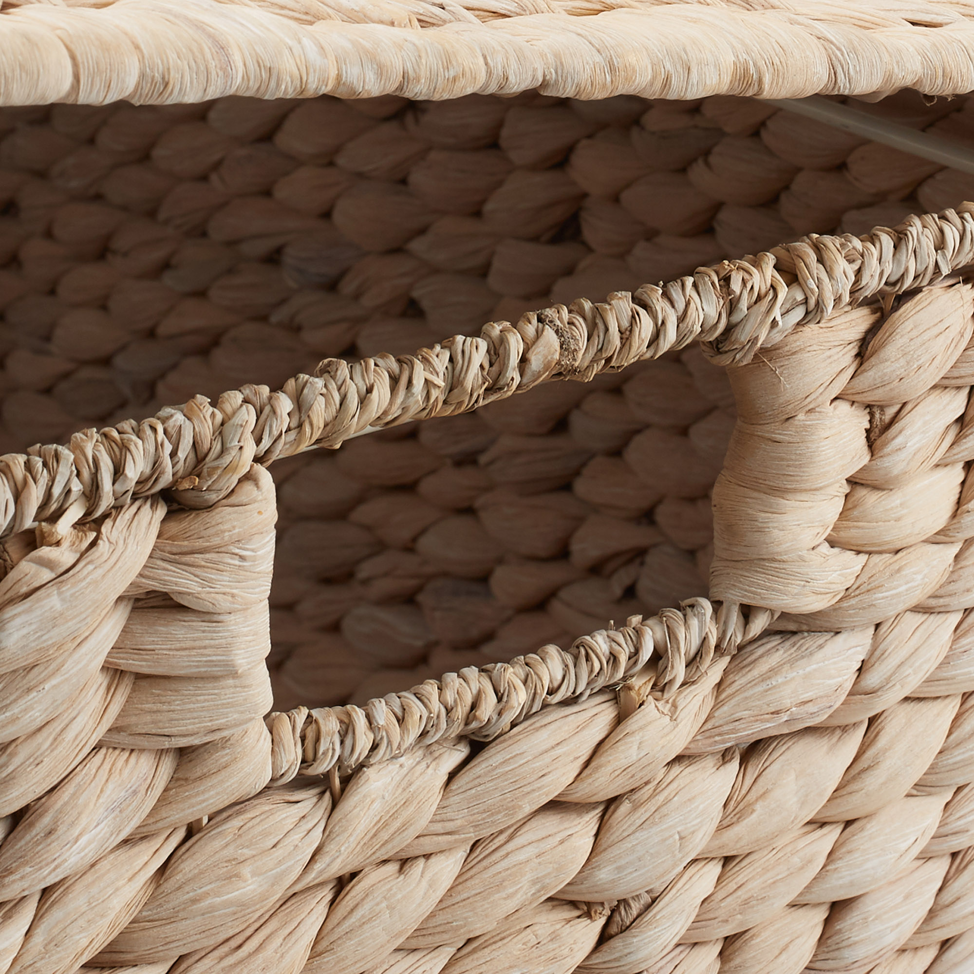 Rolling Filing Cabinet Cart Hyacinth Seagrass Wicker File Storage Box ...