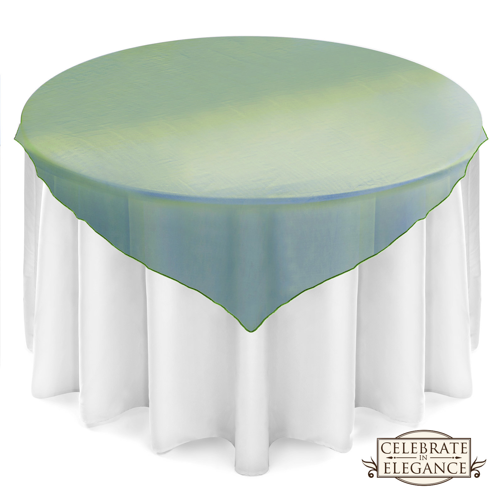5 Organza Table Overlay Toppers 72" Square Wedding Tablecloth Covers | eBay