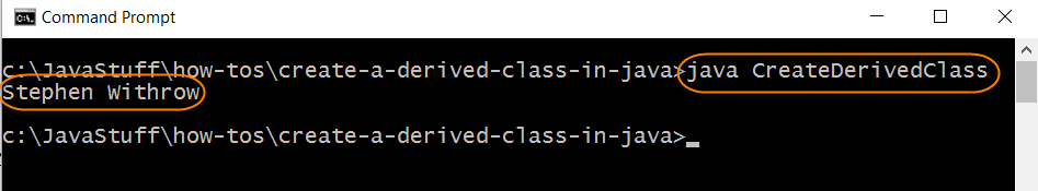 How To Create A Derived Class In Java Webucator