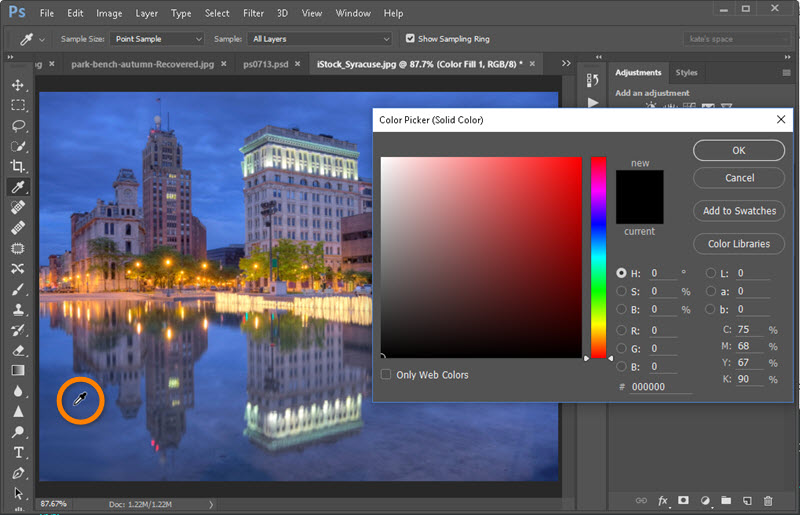 How To Create A Solid Color Fill Layer In Adobe Photoshop Webucator