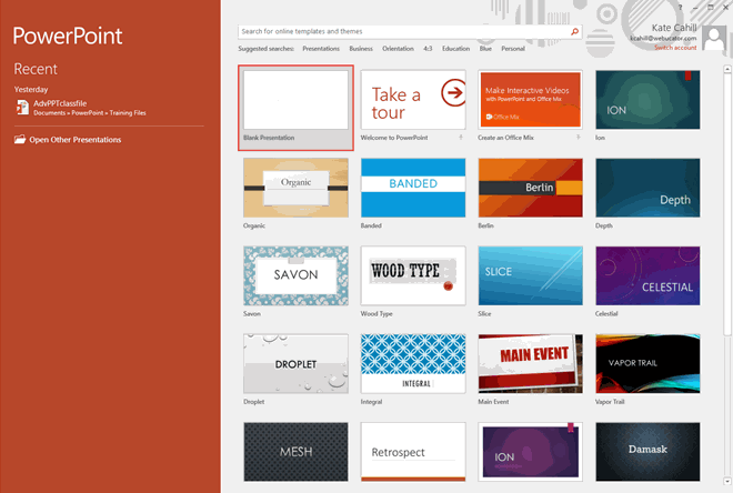How To Start Microsoft PowerPoint Webucator