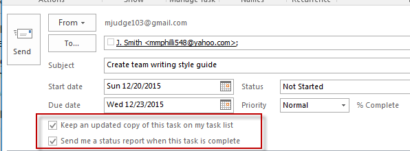 How To Assign A Task In Microsoft Outlook Webucator
