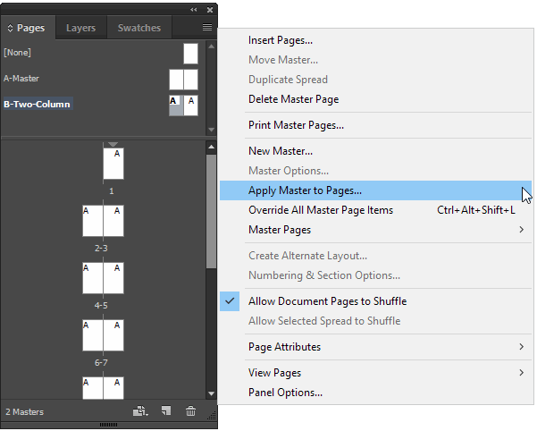 How To Create Master Pages In Adobe InDesign Webucator