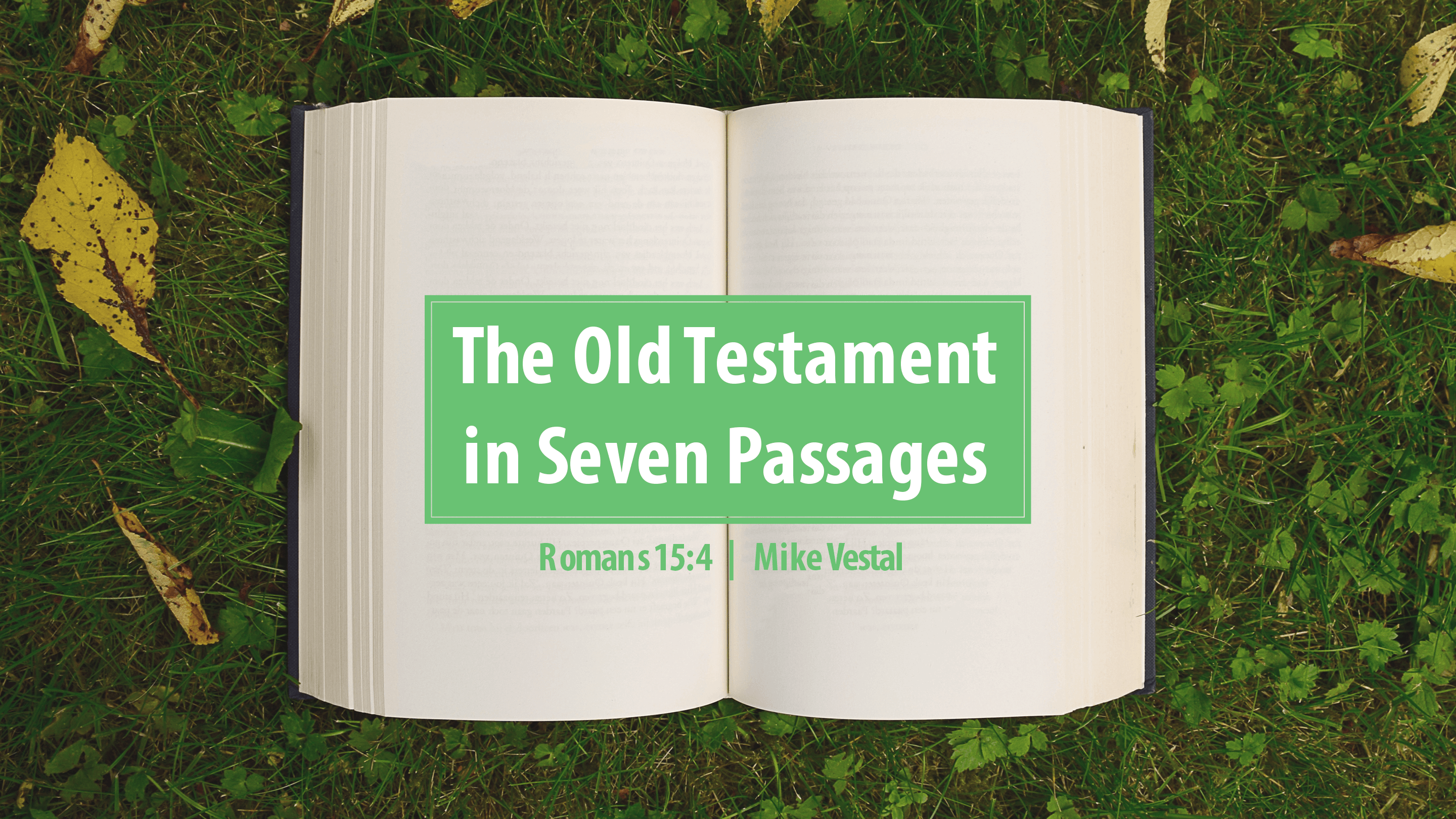 The Old Testament in 7 Passages – Westside Church of Christ