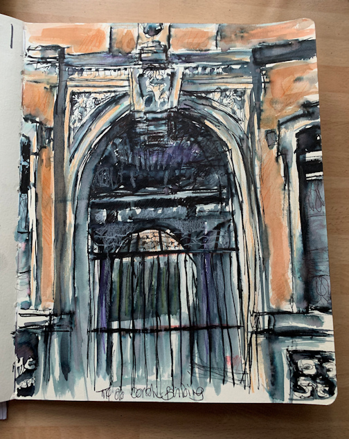 Boarded Up Windows Drawing