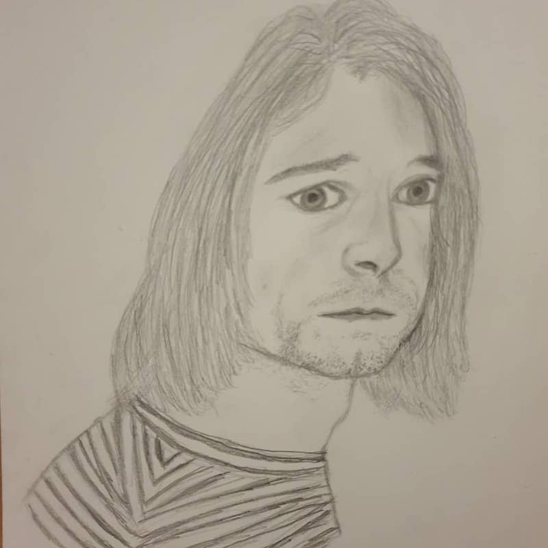 My drawing of Kurt Cobain - WetCanvas: Online Living for Artists