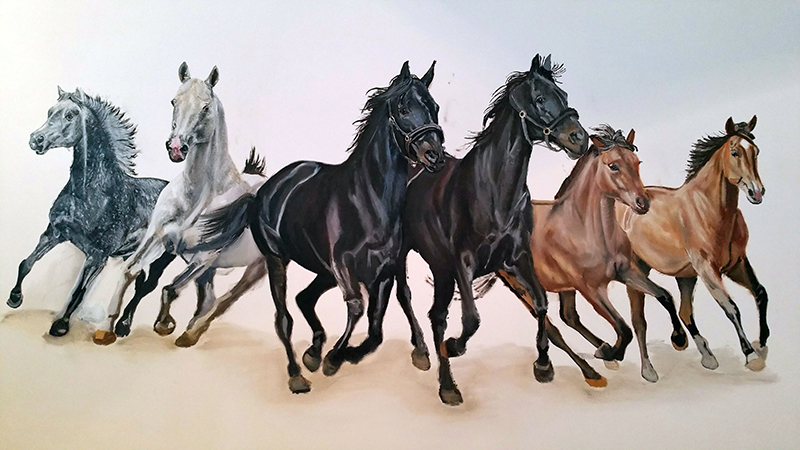 6 horses Wip - WetCanvas: Online Living for Artists