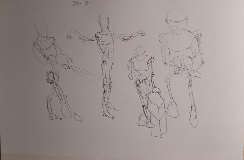 figuary day 15 tried to do like loomis and things that I do from today ...