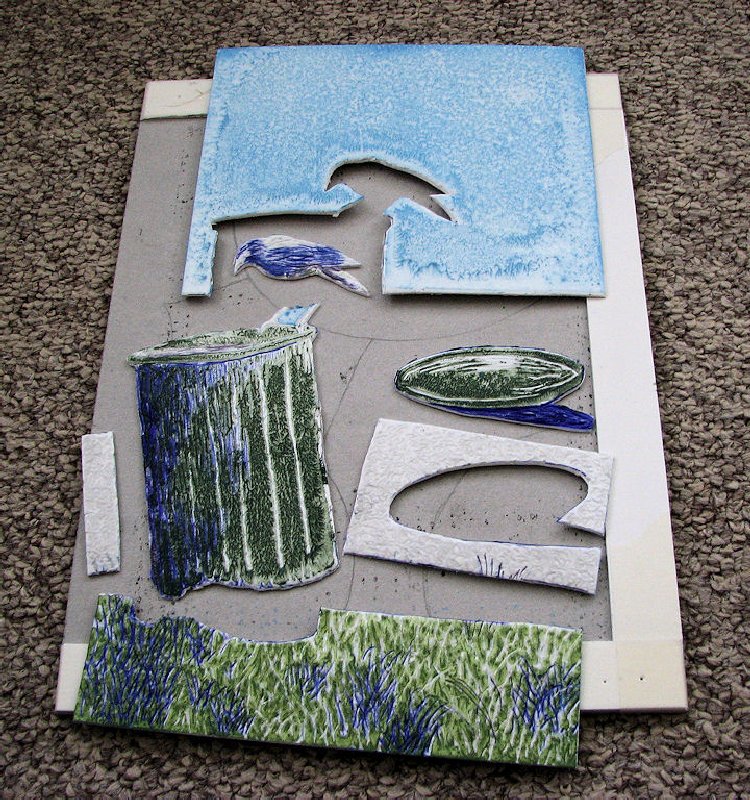 classroom art project :styrofoam jigsaw relief printing - WetCanvas ...