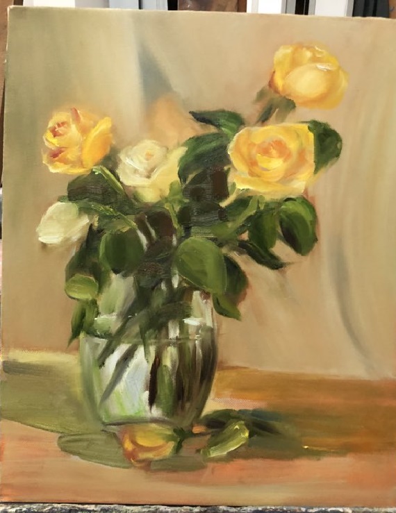 Yellow roses, paint from life - WetCanvas: Online Living for Artists