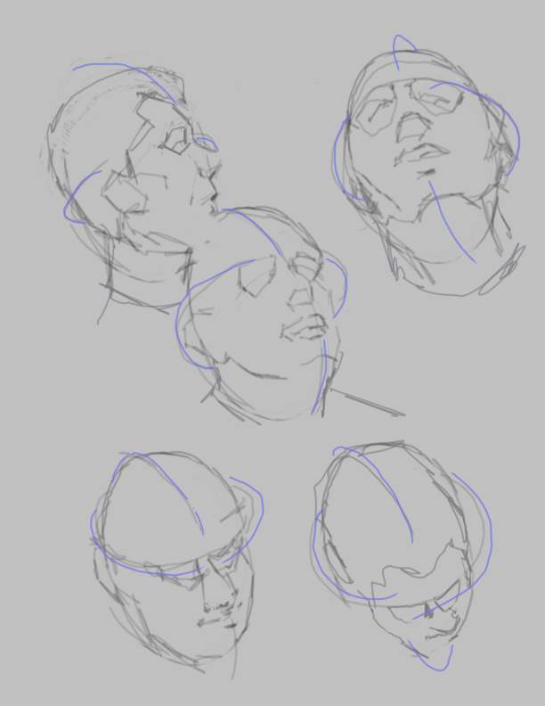 how to draw the head form quickly and more correctly.. - WetCanvas ...