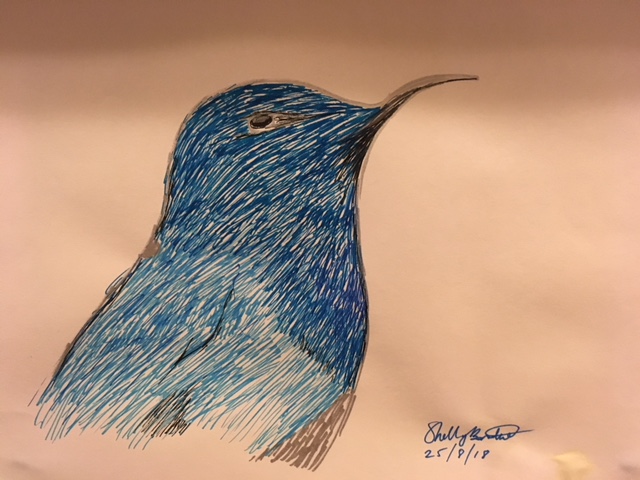 Crayola felt pens “blue bird of happiness” - WetCanvas: Online Living ...