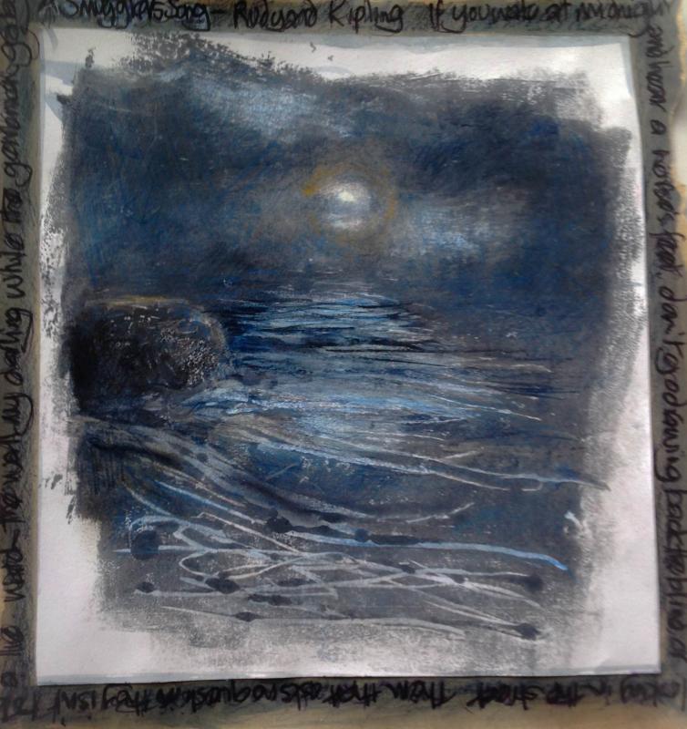 2 more monoprints - moon over the harbour - WetCanvas: Online Living ...