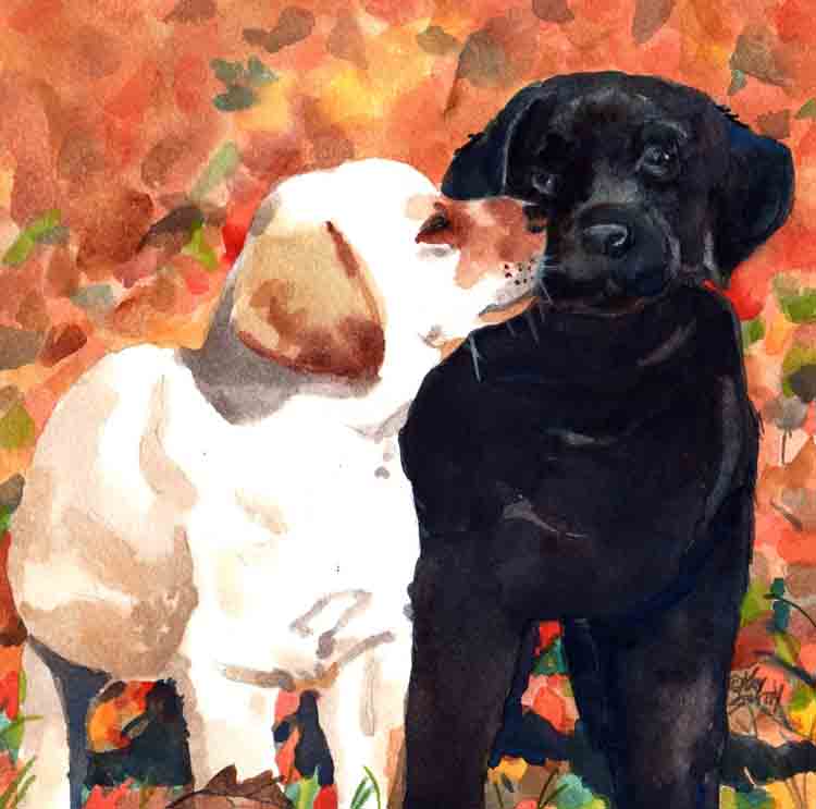 Two Lab Puppies - WetCanvas: Online Living for Artists