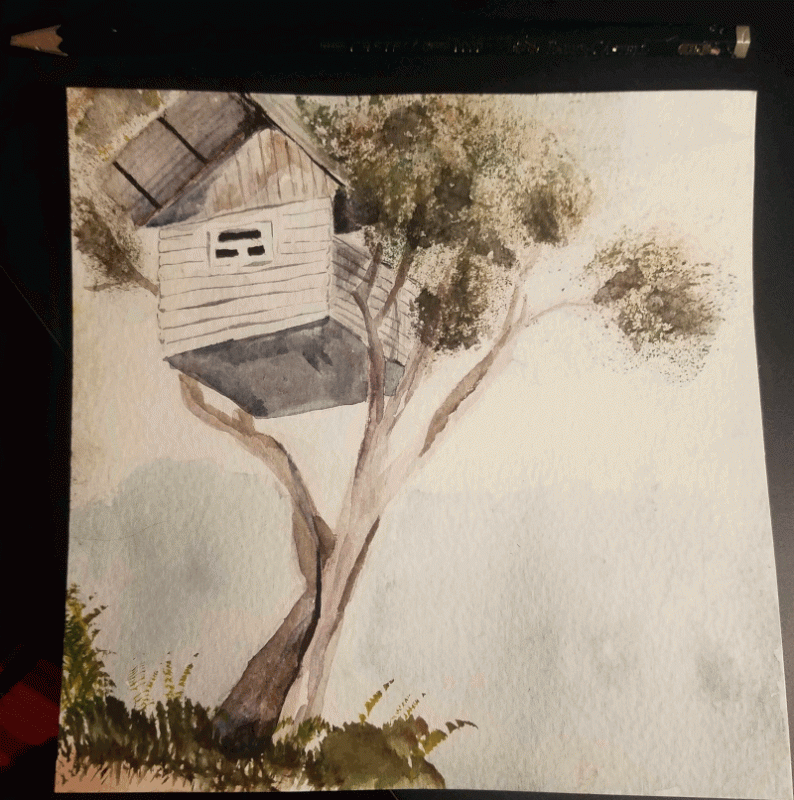 First Watercolor- Treehouse - WetCanvas: Online Living for Artists