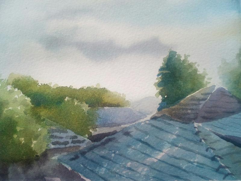 rooftop sketch...fail - WetCanvas: Online Living for Artists