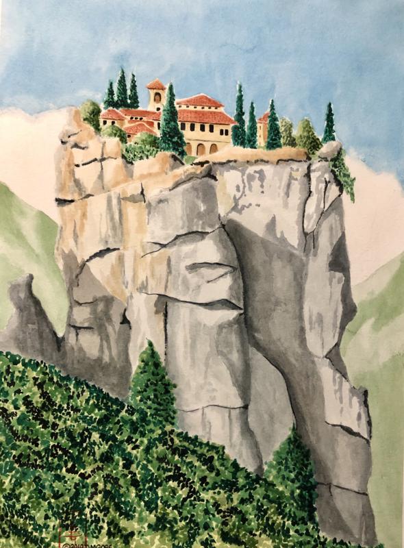 Meteora Greece Monastery - WetCanvas: Online Living for Artists
