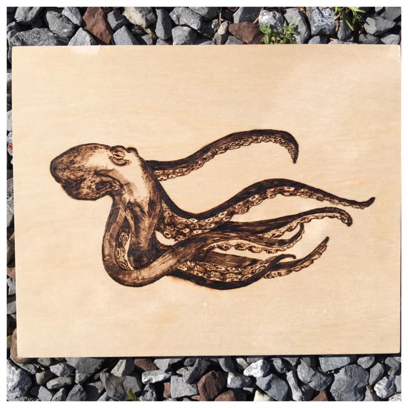 Pyrography 2 - Octopus - WetCanvas: Online Living for Artists