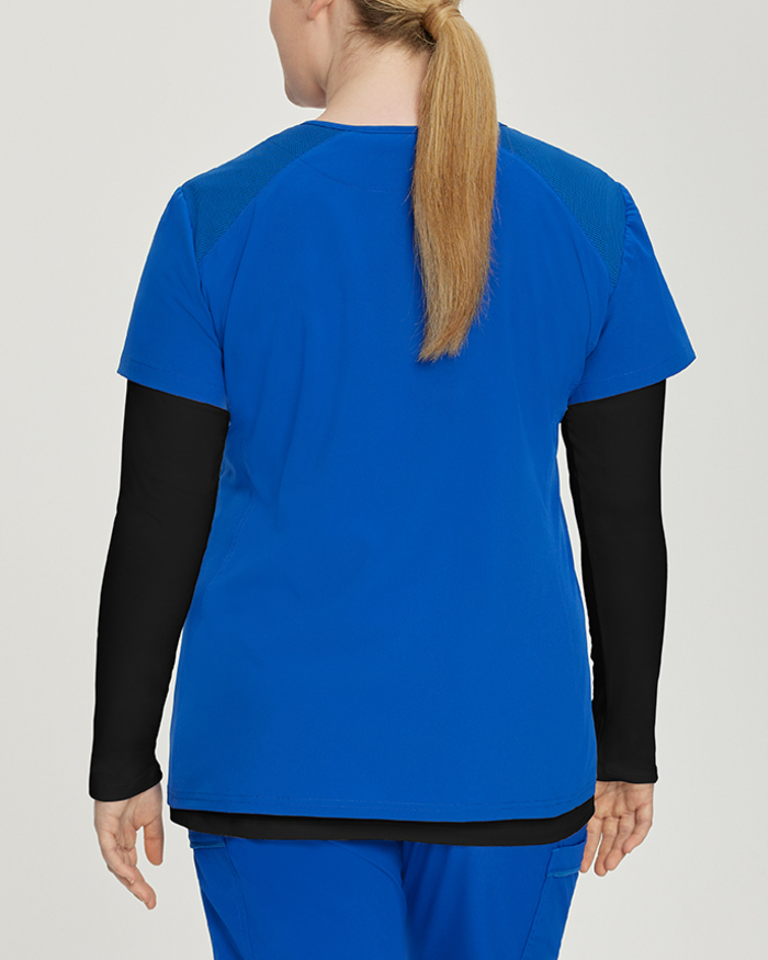 T-Shirt with Crew Neck - White Cross
