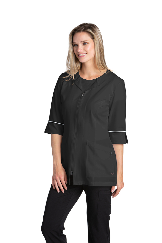 Marvella Labcoat With 2 Way Zipper