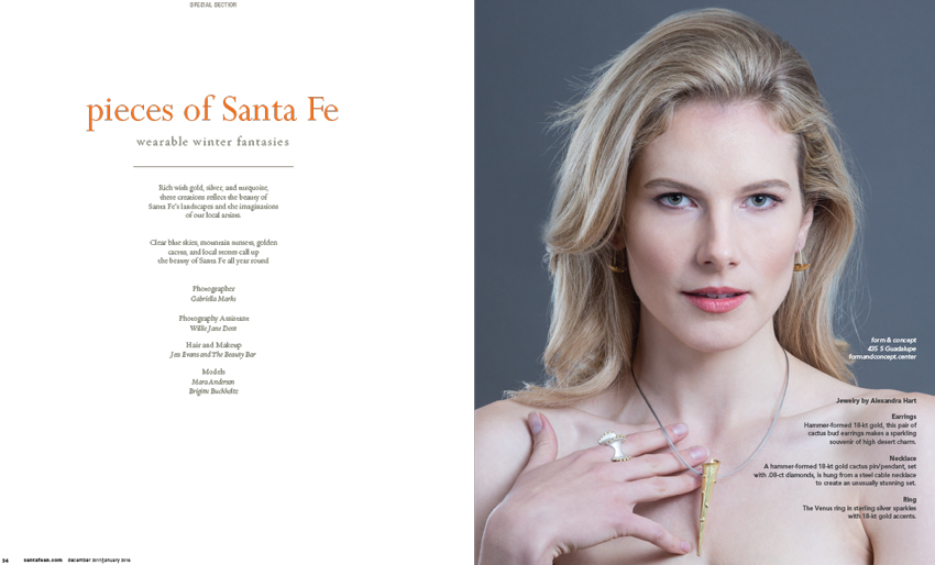 Gabriella Marks Shows off Local Style for Santa Fean Magazine ...