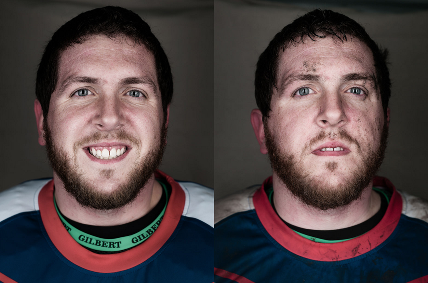 Unpublished: Josh Huskin: Before & After Rugby Portraits | Wonderful ...