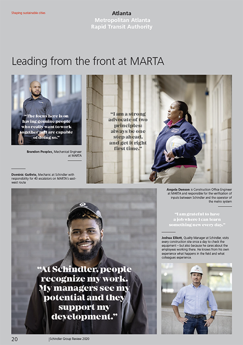 Gregory Miller Works for Schindler's Annual Report | Wonderful Machine
