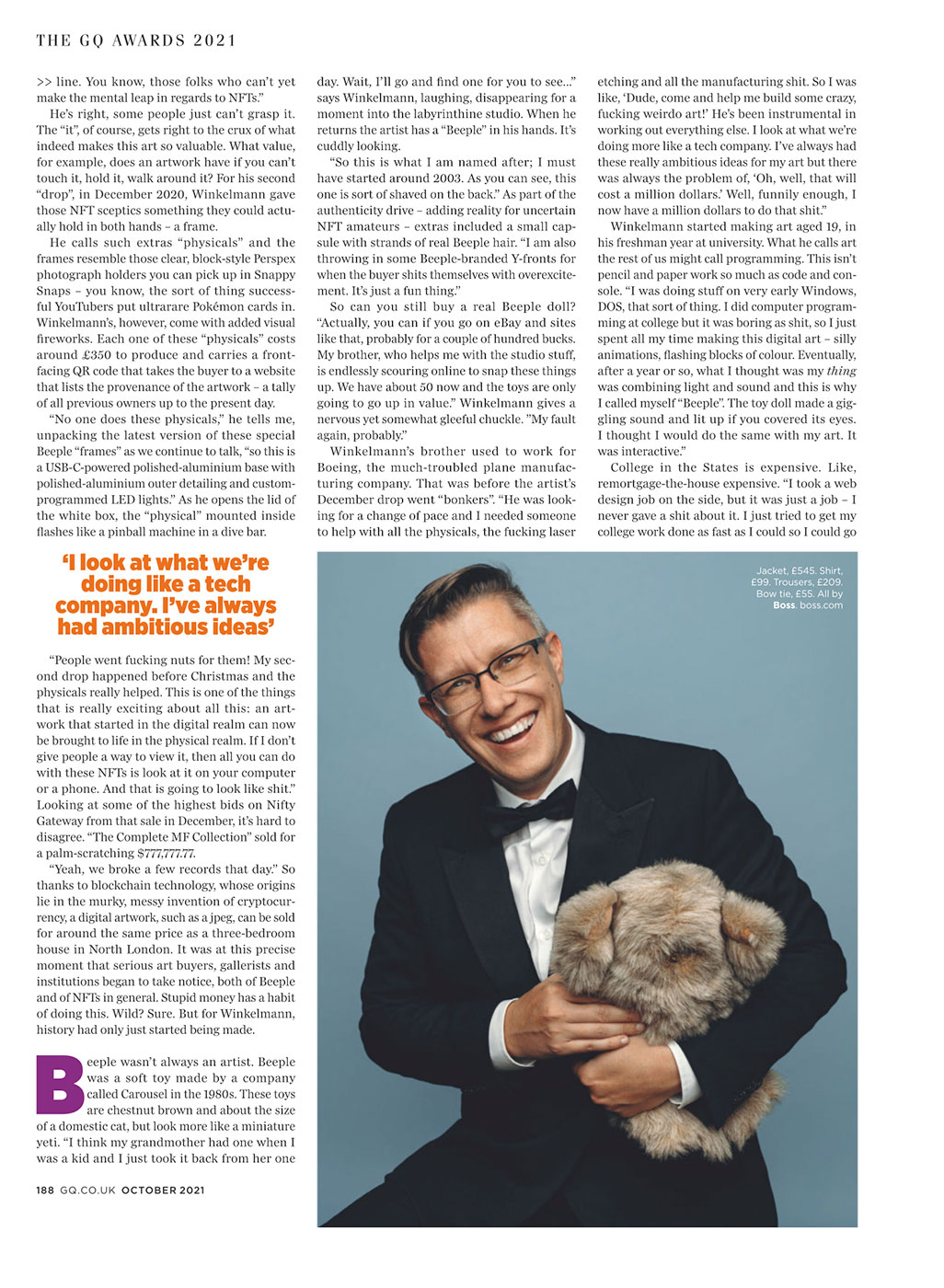 Will Crooks Introduces Digital Visionary for GQ UK | Wonderful Machine