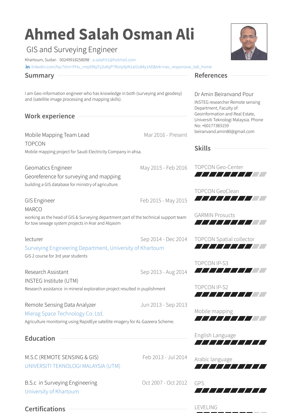 Lecturer - Resume Samples & Templates | VisualCV