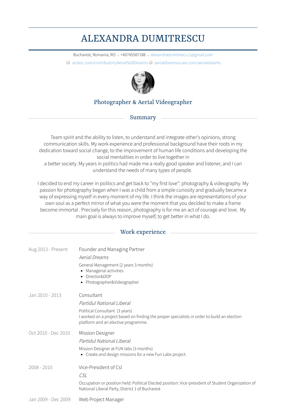 Founder And Managing Partner - Resume Samples and Templates | VisualCV