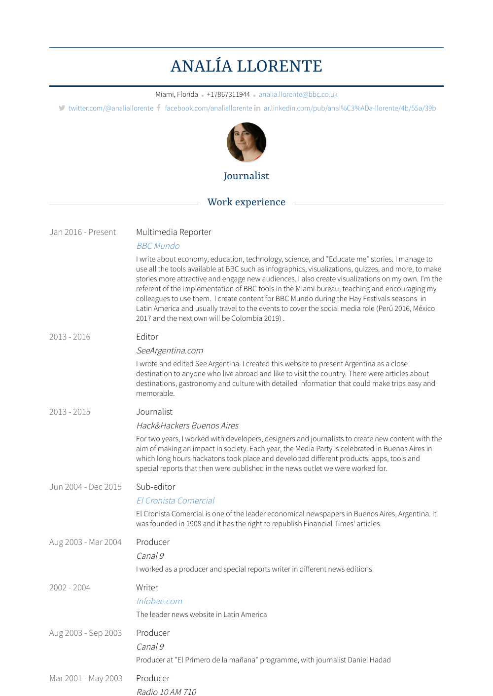 Sub-editor - Resume Samples and Templates | VisualCV