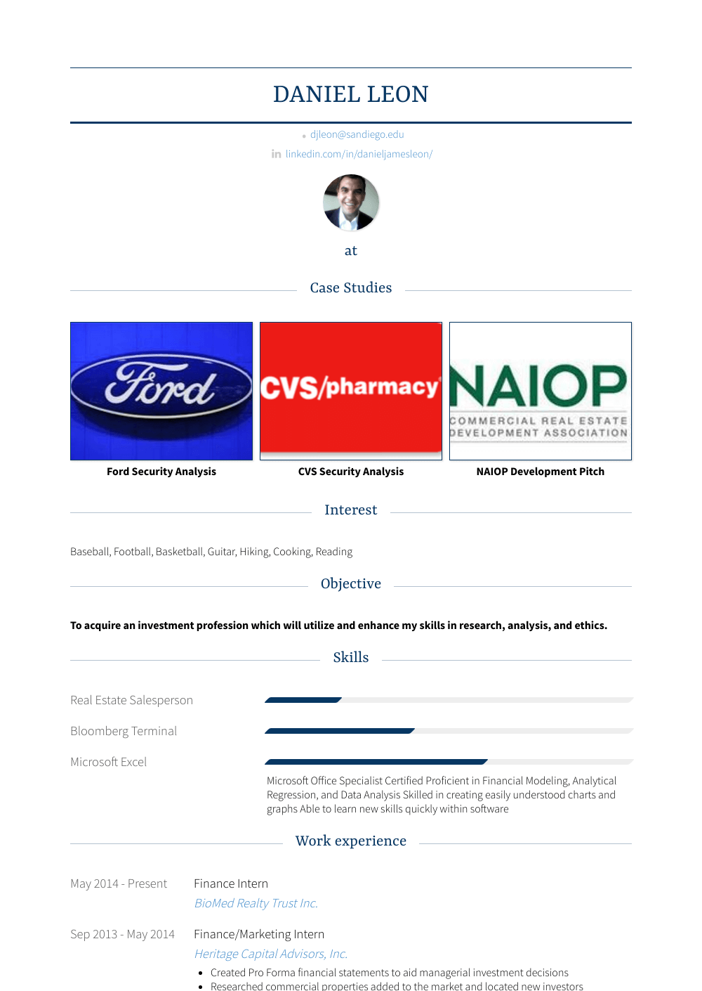 Finance Intern Resume Samples And Templates VisualCV finance-intern-resume-samples-and-templates-visualcv
