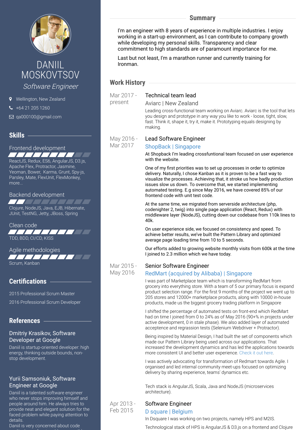 Engineer Resume Samples And Templates VisualCV