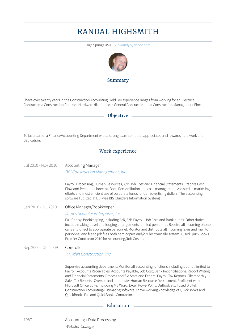 Accounting Manager Resume Samples And Templates VisualCV