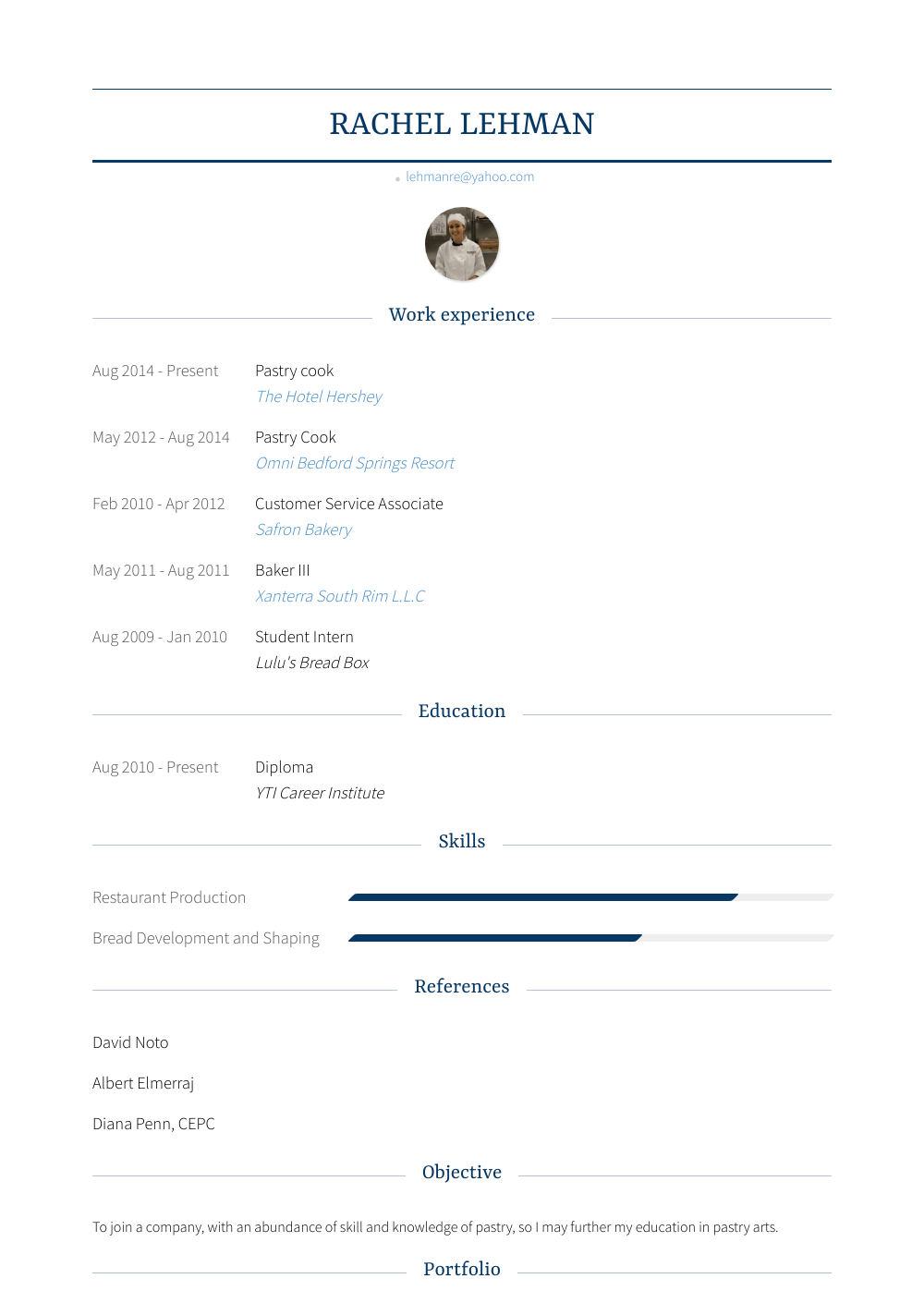 Cook Cv Sample HQ Template Documents
