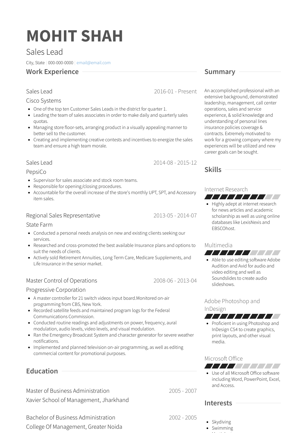 Sales Lead Resume Samples And Templates VisualCV Sales Lead Resume Samples And Templates VisualCV