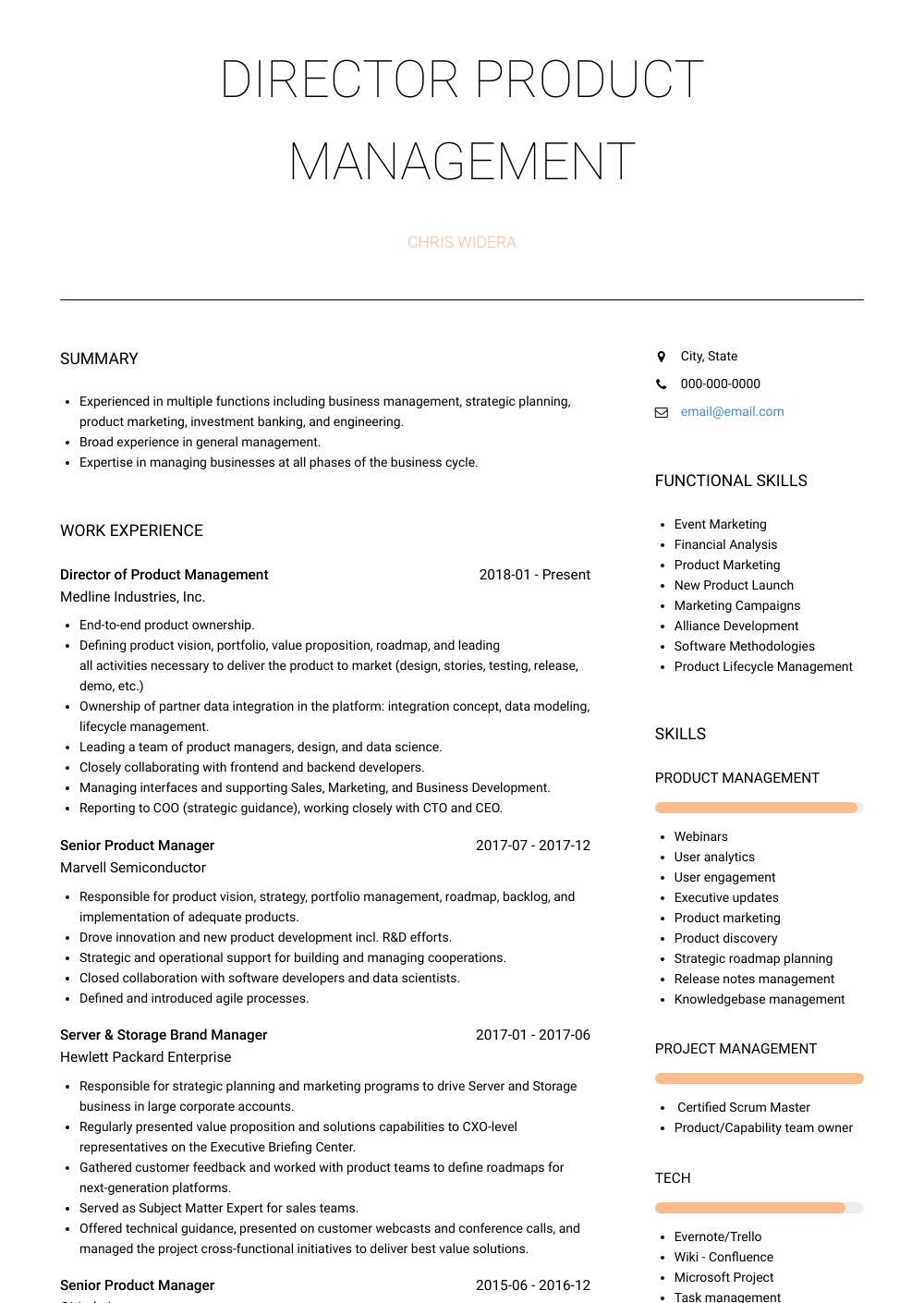 Senior Product Manager Resume Samples And Templates VisualCV