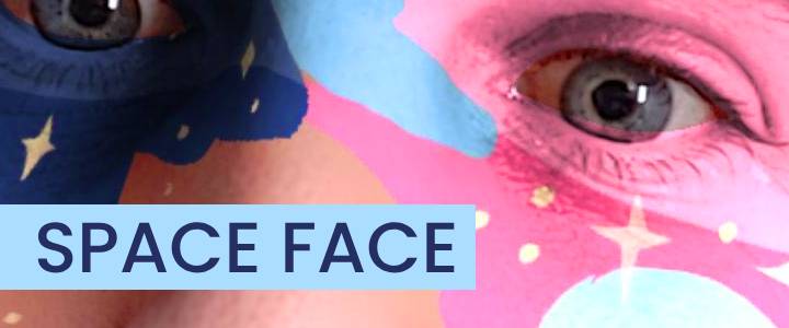 Asymmetric Space face makeup Instagram Filter