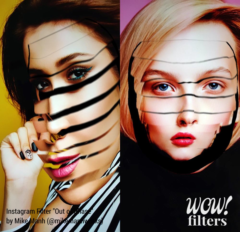 Ruffled Phase-Shift Face FX Instagram Filter