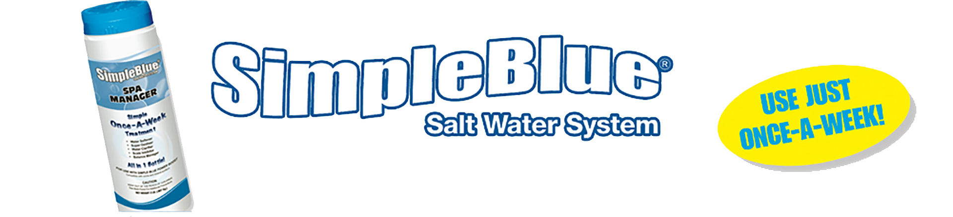 Simple Blue Spa Water Manager - Islander Pools and Spas