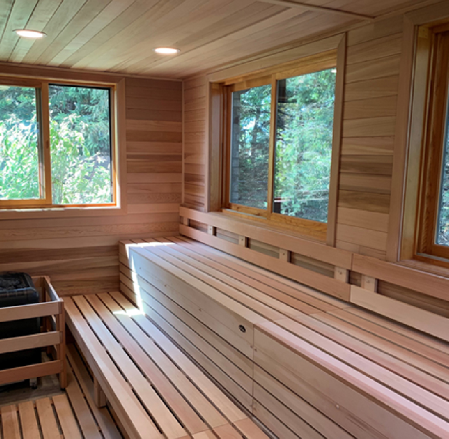 Custom Cut Outdoor Saunas - Regina Pools & Spas