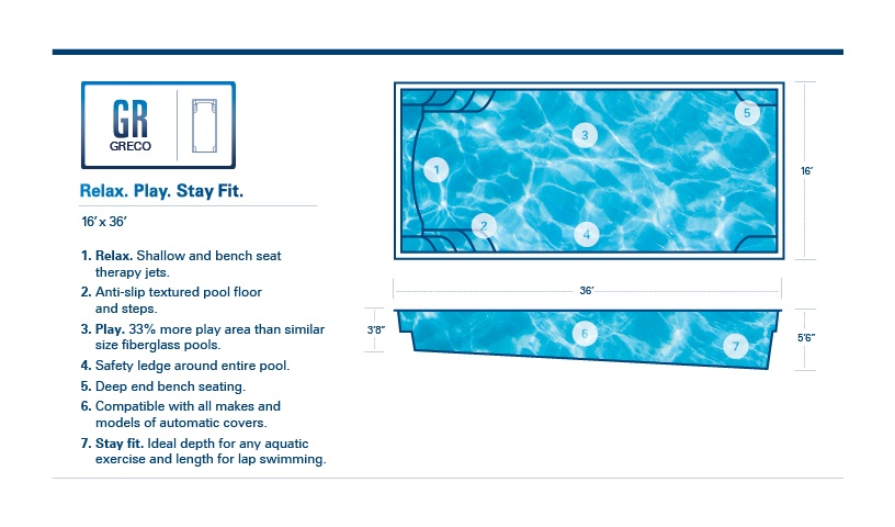 The Greco 16x36 - Tampa Bay Hot Tubs