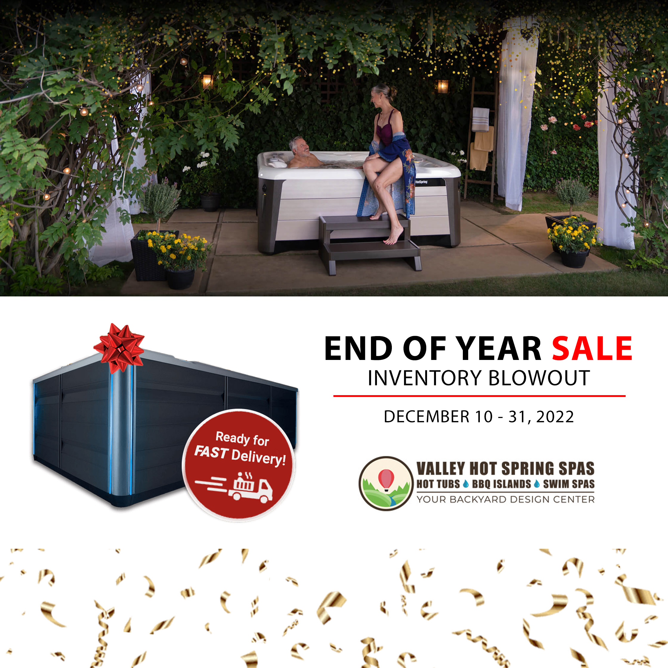 Hot Spring® Spa Side Umbrella - Valley Hot Spring Spas & BBQ'S