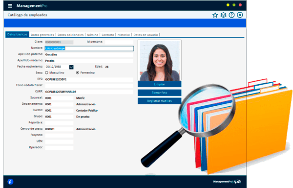 Sistema de Nómina Características | ManagementPro