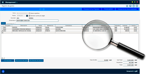 Sistema ERP Finanzas | ManagementPro