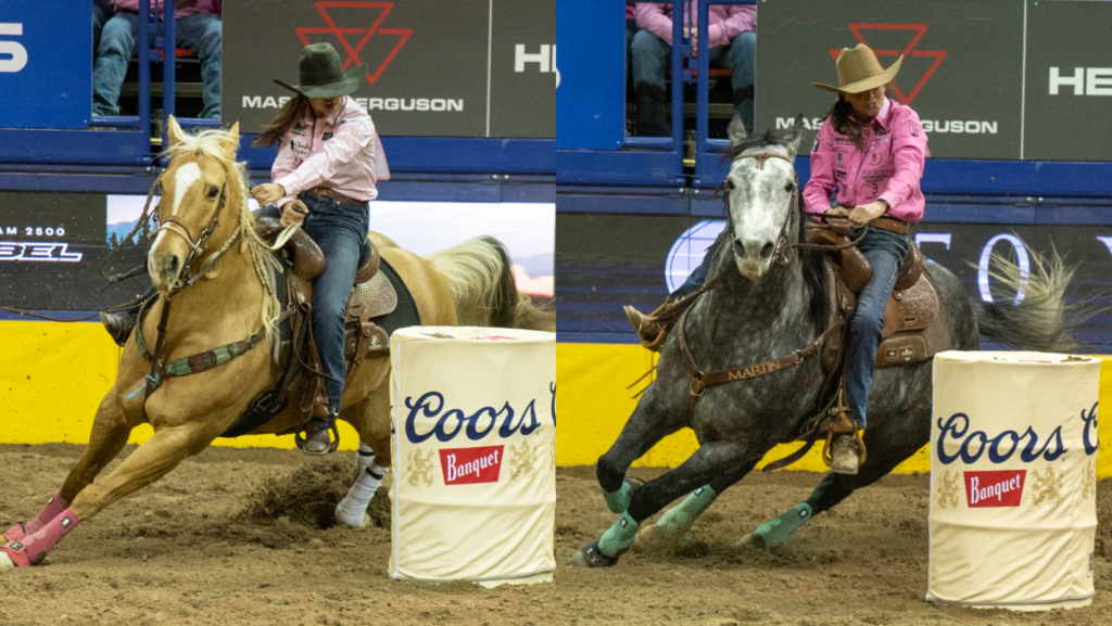 Hailey Kinsel and Lisa Lockhart Split Round 5 NFR Win