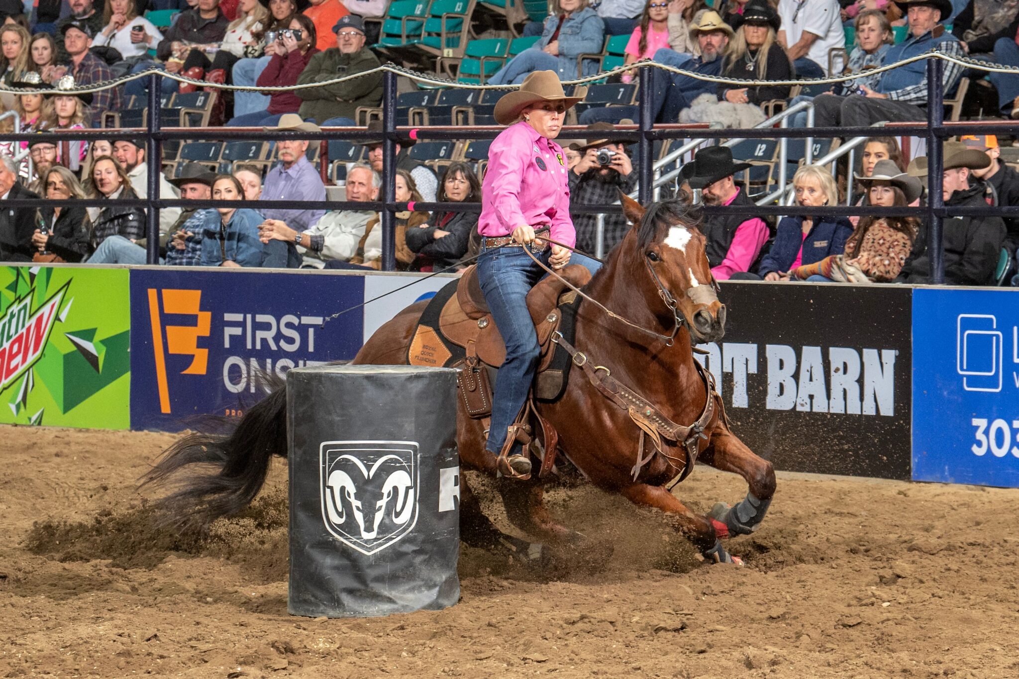 NWSSR in Denver Barrel Racing Results 2023