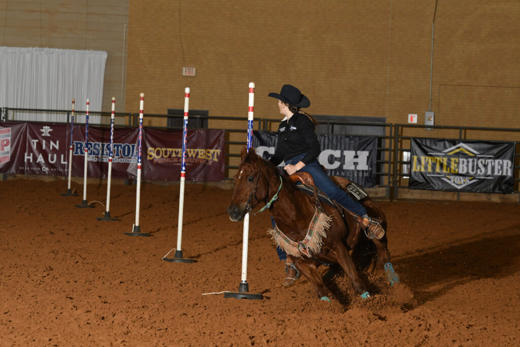 Tilden Shofner Wins 15 & Under The Patriot Pole Bending 2024