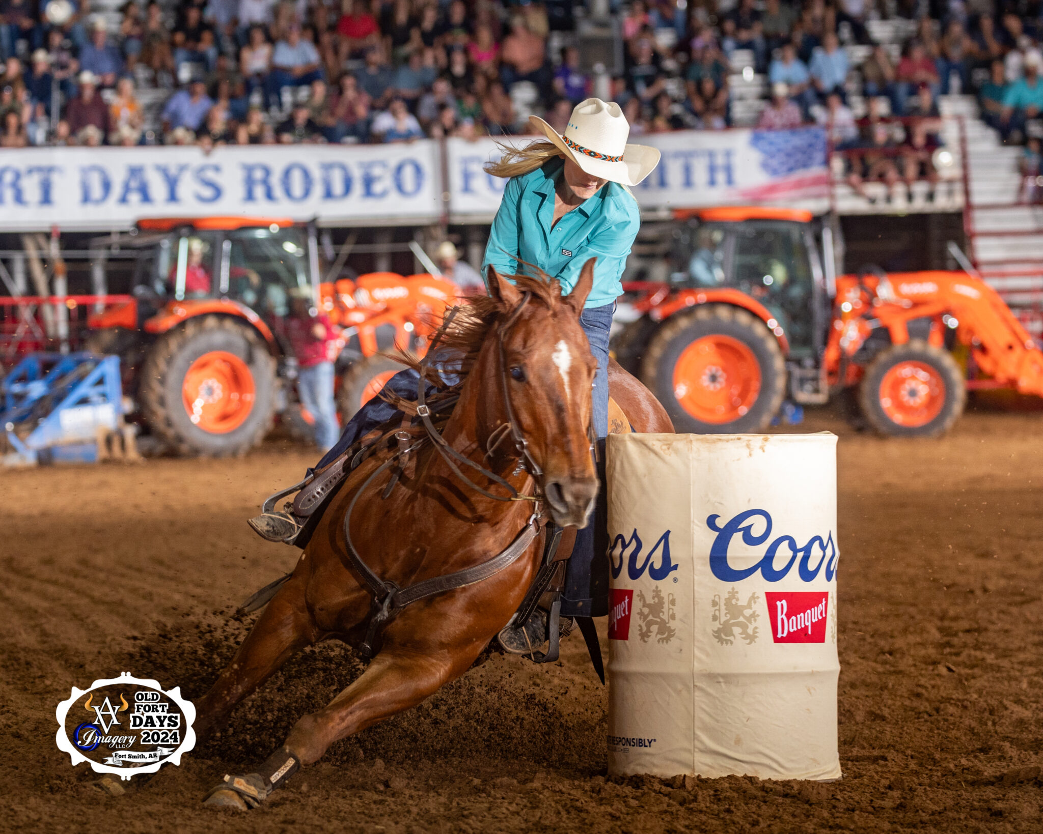 Carlee Otero and Blingolena Win Old Fort Days Rodeo Barrels