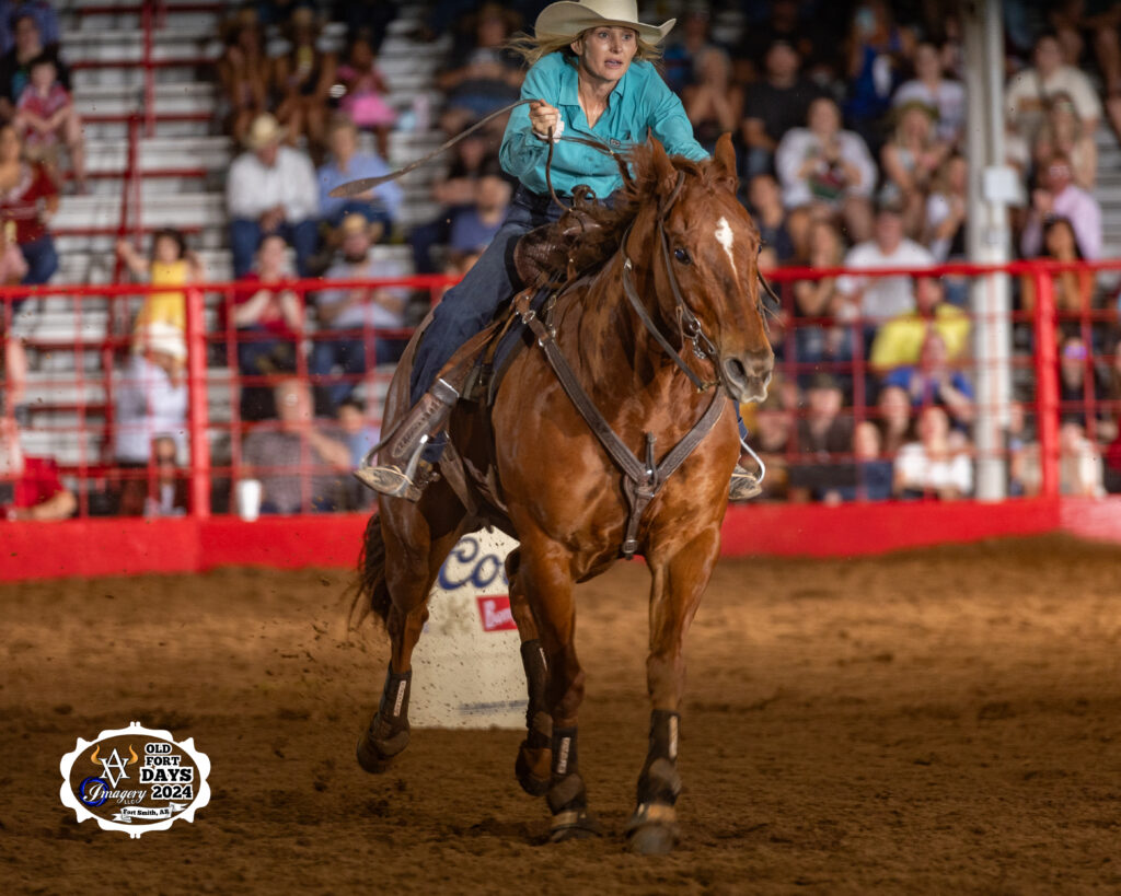 Carlee Otero and Blingolena Win Old Fort Days Rodeo Barrels